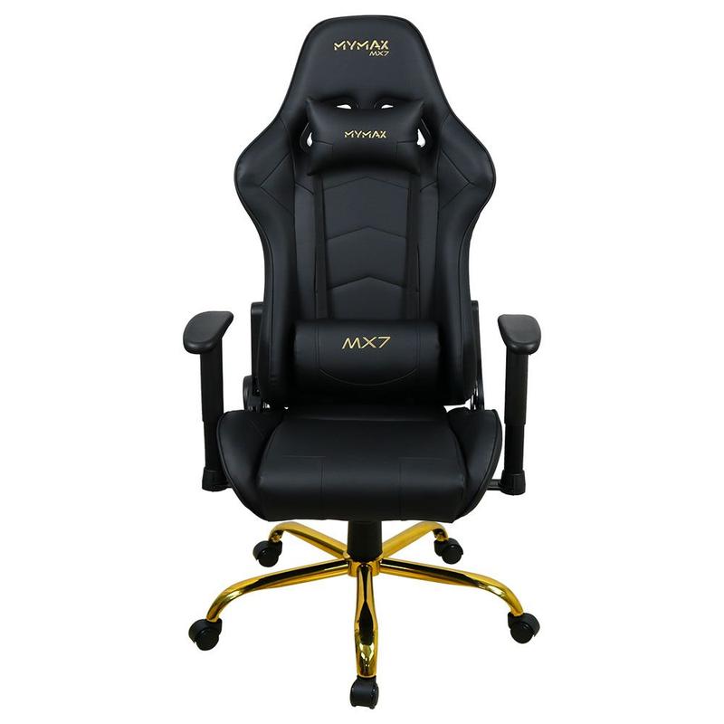 Cadeira De Escritório Mx7 Gamer Preta Ergonômica Reclinável Gold Editionn - Mymax - Cadeira ...