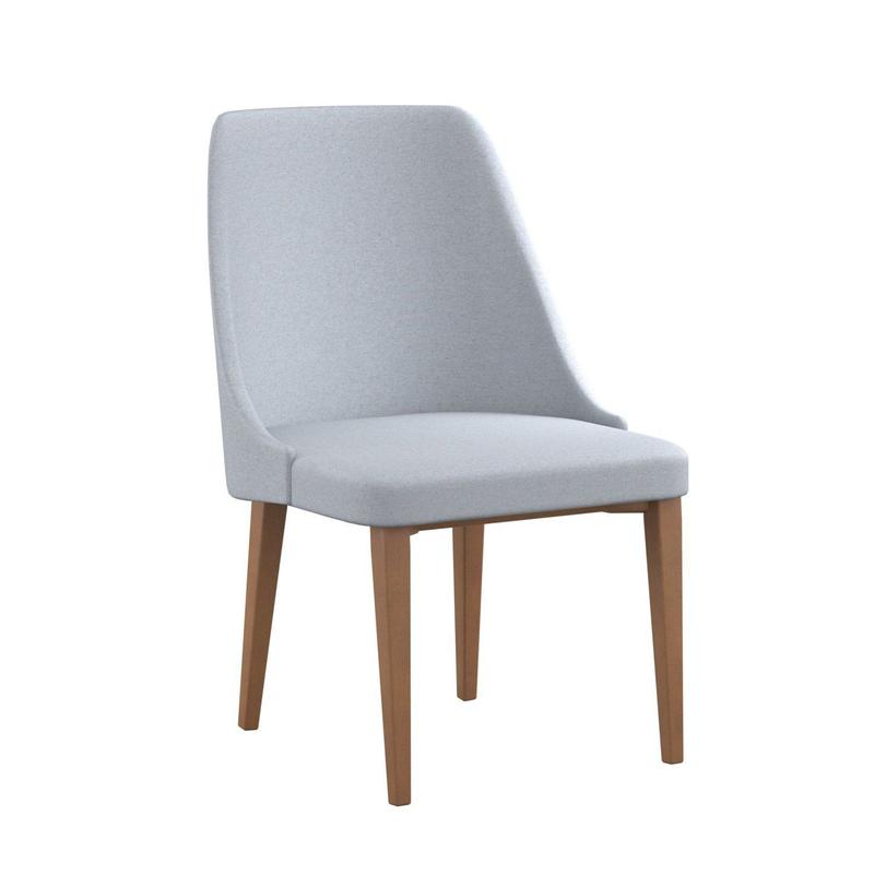 Cadeira em Linho Madeira Maciça Kelly Dall Móveis - Cadeira Fixa ...