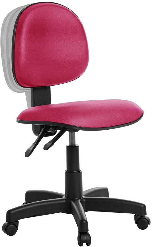 Cadeira Escritório Ergonômica Executiva Rv Cor Rosa - Goldflex ...