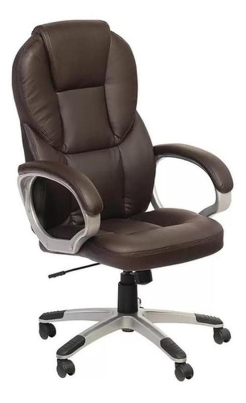 Cadeira Executiva Presidente Luxo & Conforto - Marrom-Claro - Just Home ...