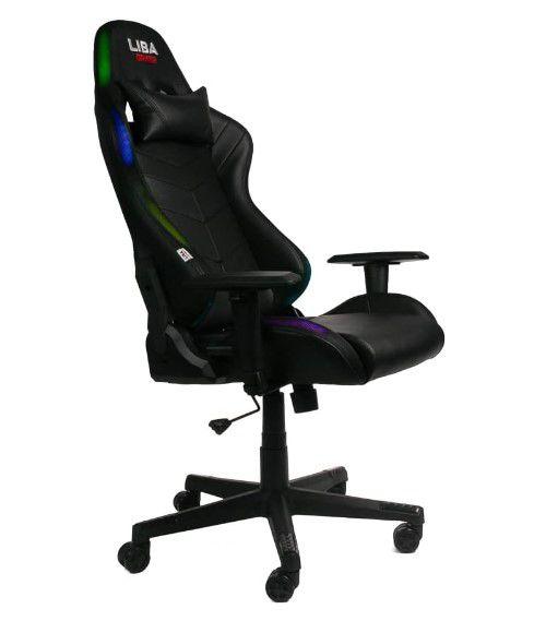 Cadeira Gamer Confortável Ergonômica Giratória Led Controle - Mm House ...