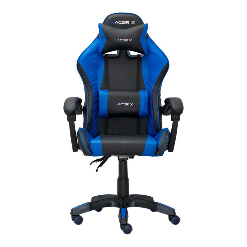 Cadeira Gamer de Escritório Azul Reclinável Ergonômica Racer X Comfort ...
