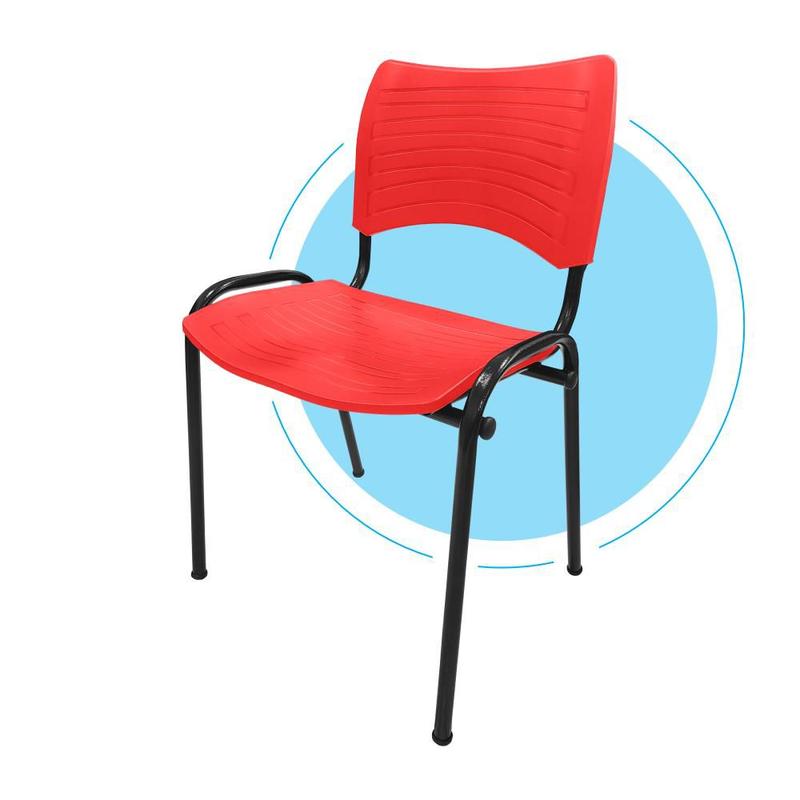 Cadeira Iso Empilhável Polipropileno Colorida - Mak Decor - Cadeira ...