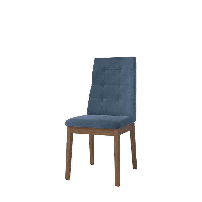 Cadeira Joy Veludo - Azul - Natural - Móveis Província - Outros Móveis - Magazine Luiza