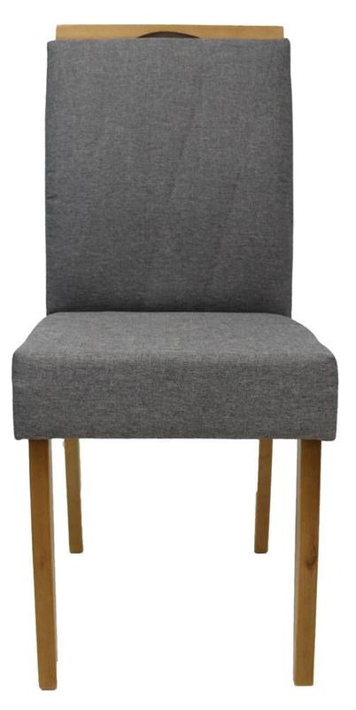 Cadeira Polus Linho Cinza Com Puxador Base Mel 46cm - 57358 - Sun House ...