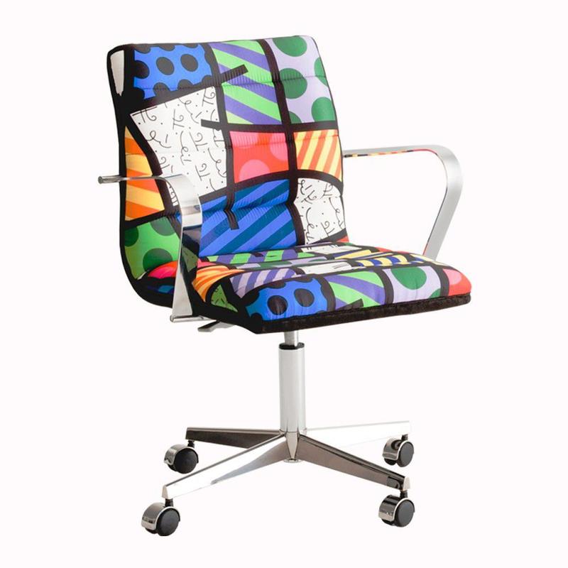 Cadeira Secretária Romero Britto - OOCA Móveis - Daf Mobiliario - Cadeira Secretária - Magazine ...