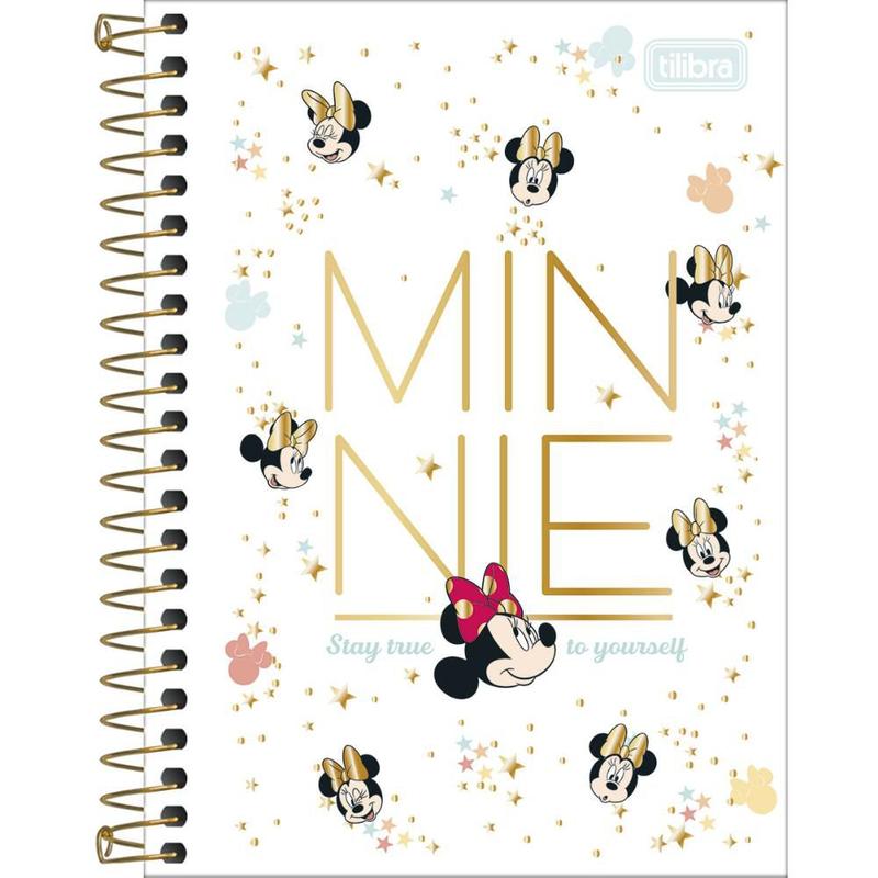 Caderneta Espiral Minnie 80 Folhas 292176 Tilibra 32886 - Caderno de ...