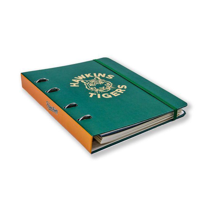 Caderno Argolado Stranger Things Hawkins Tigers Pautado 17x24cm ...
