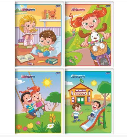 Caderno Brochura Flexível 48 Folhas 1/4 Jandainha - 1 Pacote Com 20 Unidades - Terragaroa ...