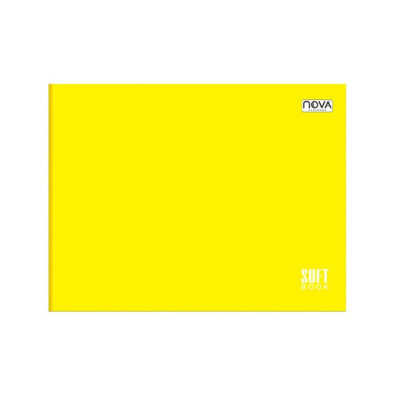 Caderno Brochura Universitário Desenho Horizontal Amarelo - Nova ...