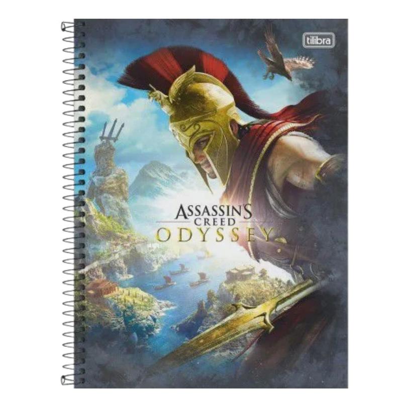 Caderno cd univ assassins creed 1m 80f tilibra - Caderno Escolar / Universitário - Magazine Luiza