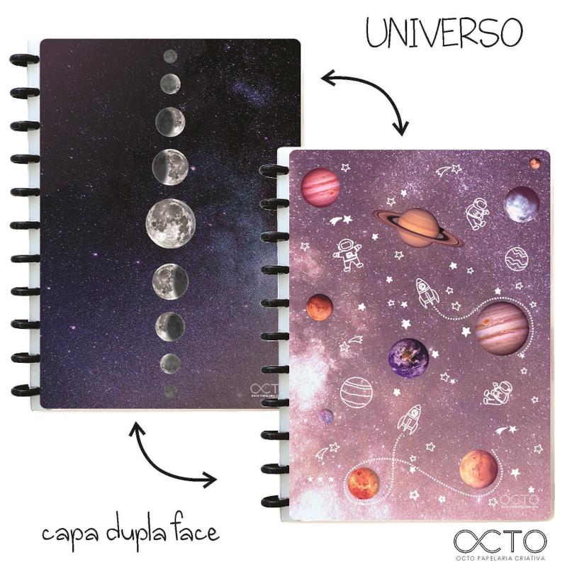 Caderno de Discos Tamanho G (Universitário)- OCTO - UNIVERSO - Caderno ...