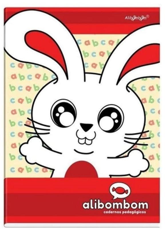 Caderno maxima alibombom broch cartao c/pauta 60f vermel - Premium ...