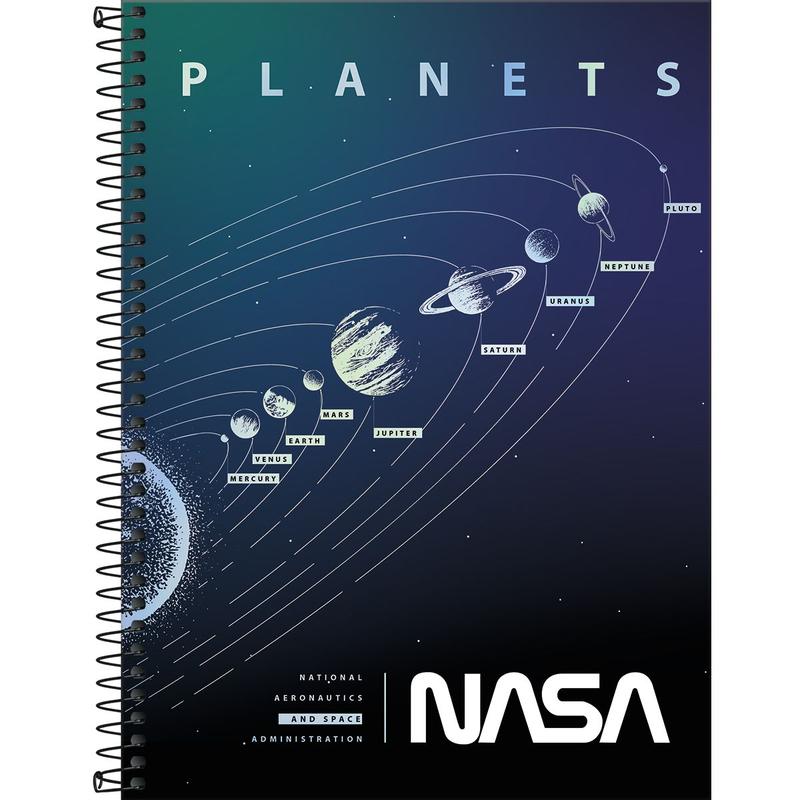 Caderno Universitário 10 Matérias Nasa - Tilibra - Caderno Escolar ...