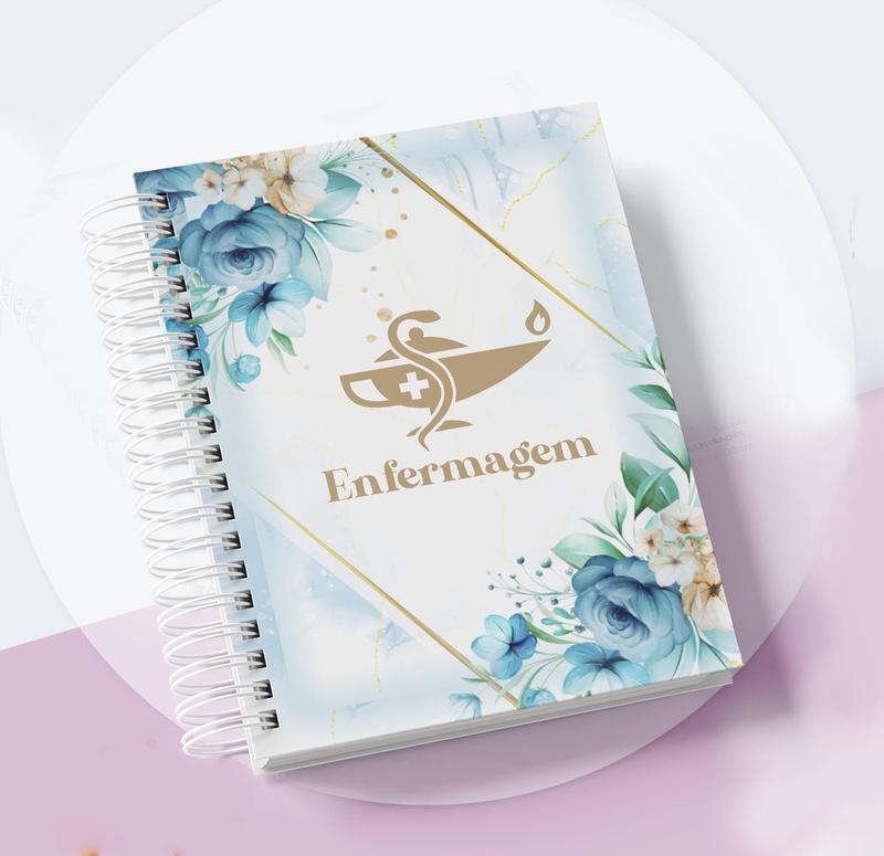 Caderno Universitário Enfermagem - A5 100 folhas - Genial Art - Caderno ...