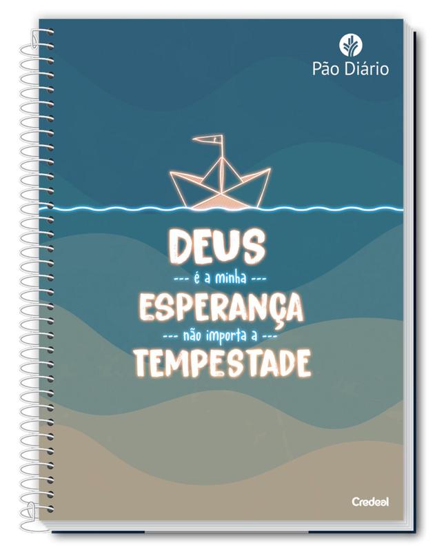 Caderno Universitário Pão Diário 1 Matéria Espiral Capa Dura 80 Folhas Credeal - Caderno Escolar ...
