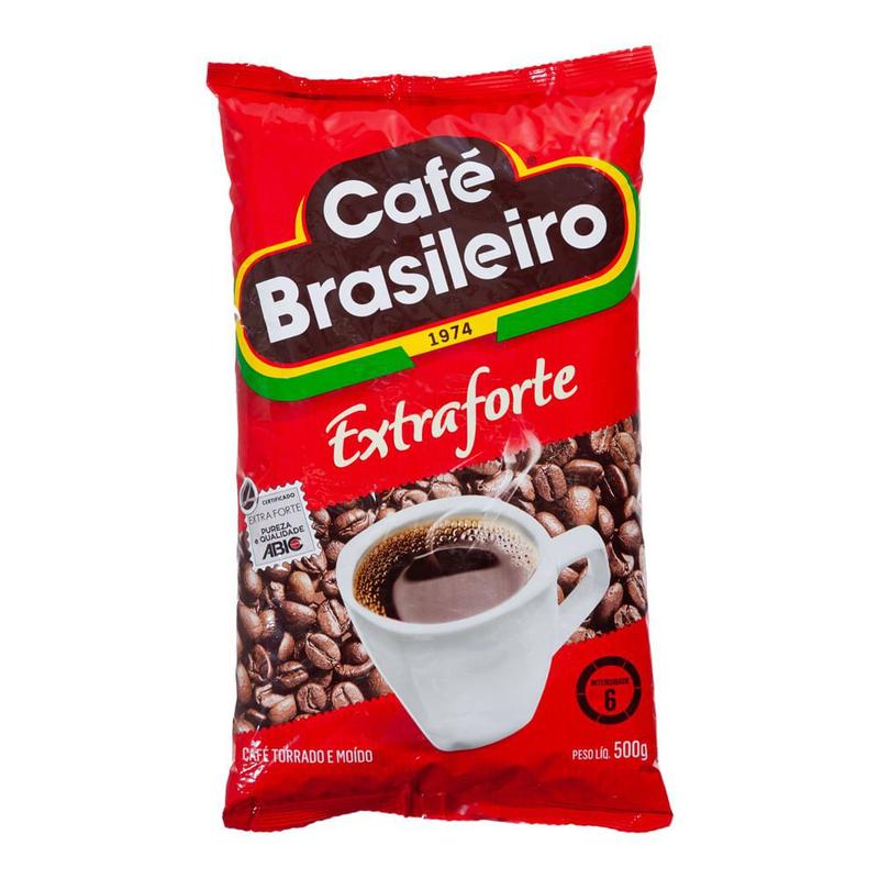 Café Extra Forte Torrado e Moído Brasileiro 500g - Café Brasileiro ...