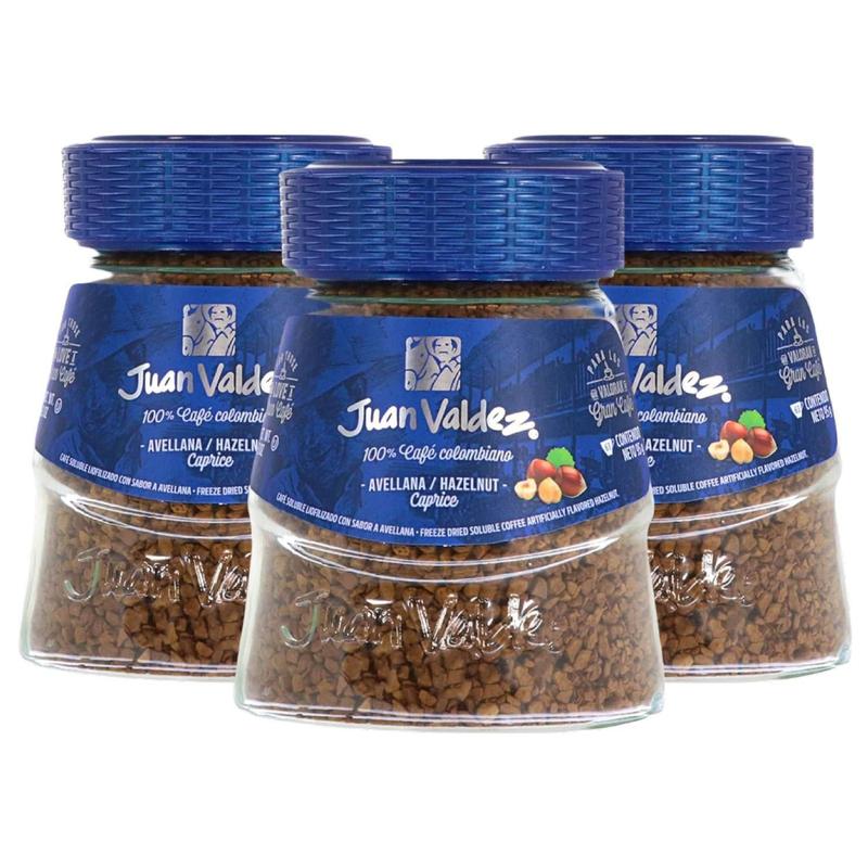 Café Juan Valdez Avelã 95g (3 Vidros) - Intensidade Média - Café ...