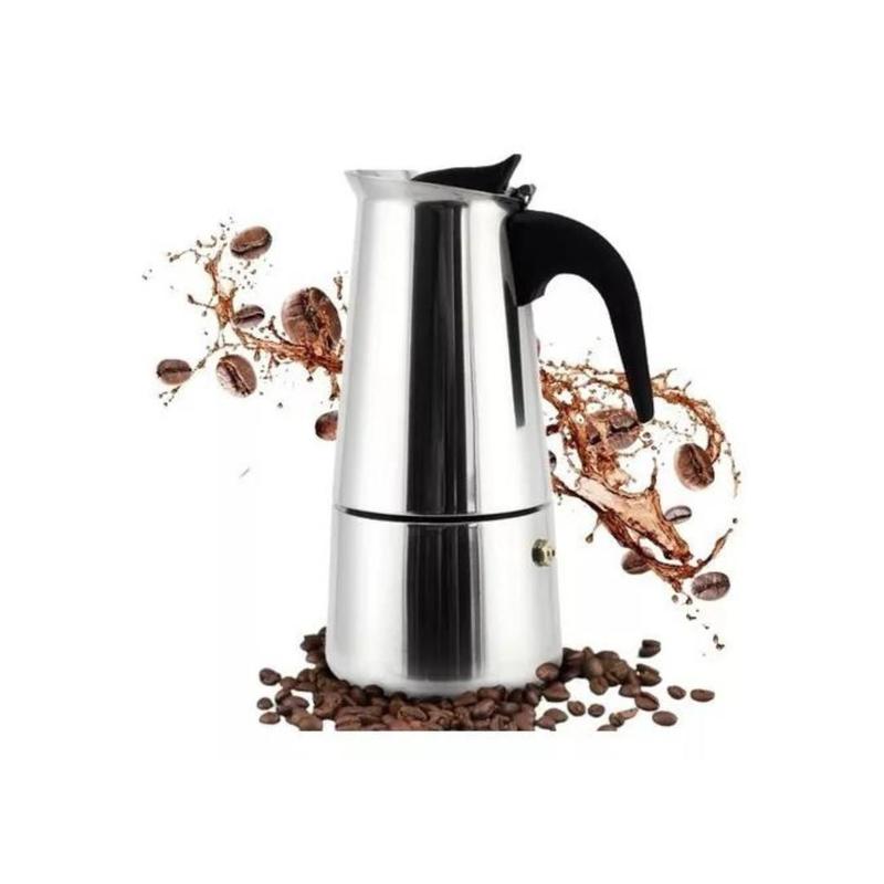 Cafeteira De Inox Italiana 6 Xicaras Café Pratico Sem Filtro - Ke Home ...