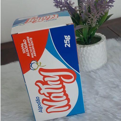 Caixa Algodão hidrófilo Nathy 25g Manicure / Envio Imediato - Naty - Algodão - Magazine Luiza