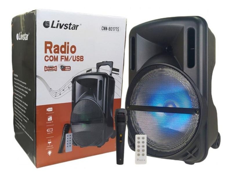 Caixa Ativa 12-50 W RMS Bluetooth CNN-8017 BAT LIVSTAR - Caixa de Som ...