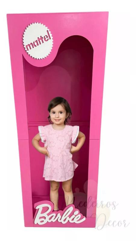 Caixa Barbie Martel Desmontável Decorativa Festa Pink Mdf - medeiros ...