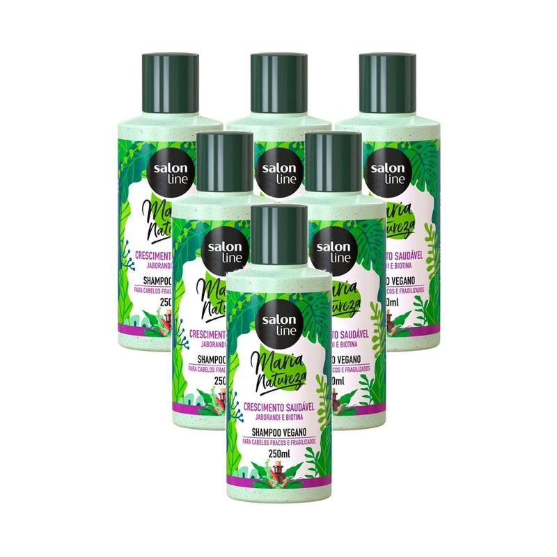 Caixa com 6 unidades de Shampoo Maria Natureza Crescimento Saudável ...