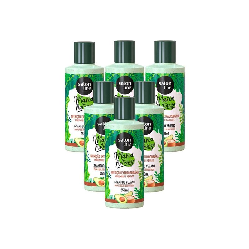 Caixa com 6 unidades de Shampoo Maria Natureza Nutrição Extraordinária ...