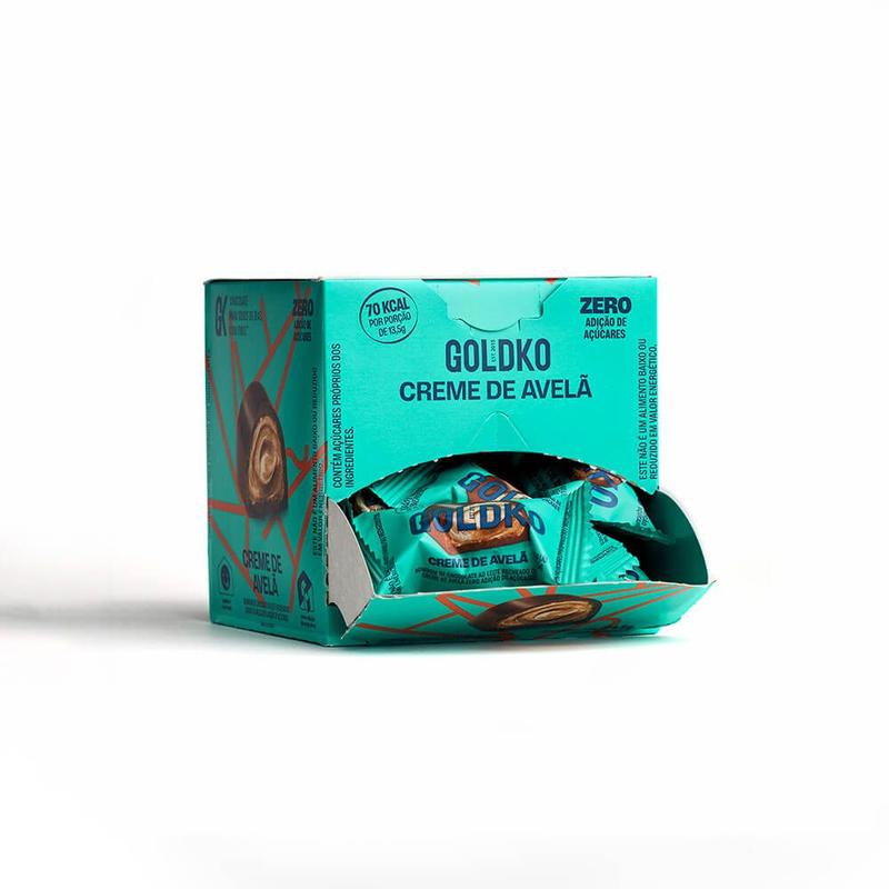 Caixa de bombom creme de avelã zero adição de açúcares (68 Kcal por ...