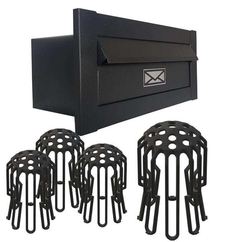 Caixa de Correio Totally Preta 14cm e 4 Ralo para Calha - Takinox ...