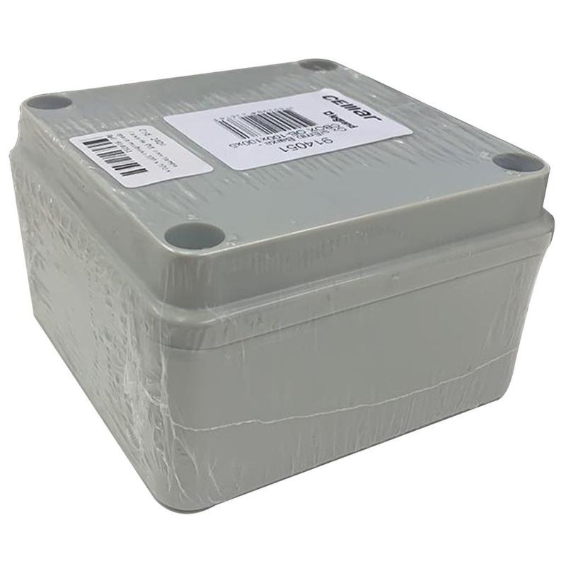 Caixa de PVC Multiuso Com Tampa Opaca 100 x 100 x 50 CEMAR - Caixa de ...