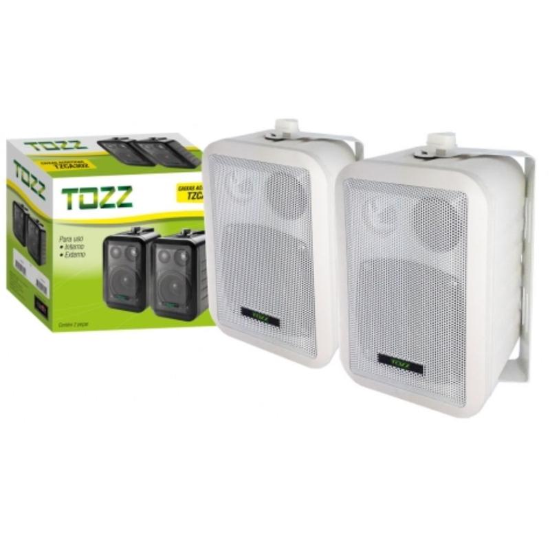 Caixa De Som Ambiente Acústica Tozz 75w Par Som Ambiente - Caixa ...