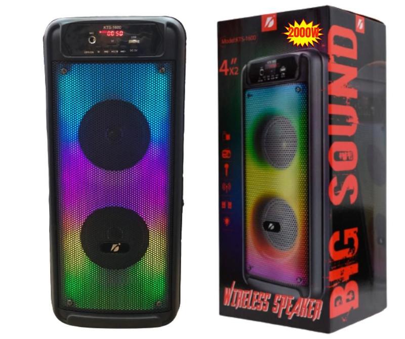 Caixa de Som Amplificada Bluetooth Top Bass 2000W Pmpo - KTS - Caixa de ...