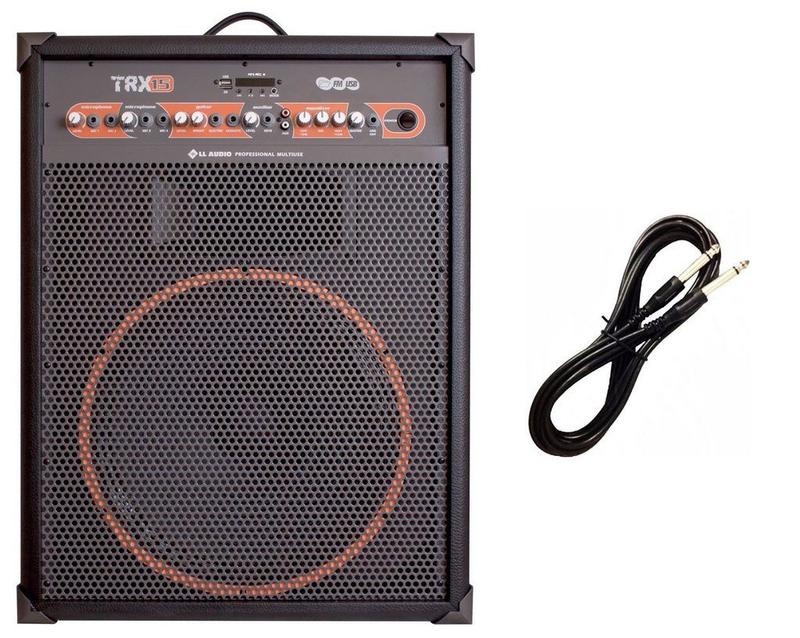 Caixa de som Amplificada Multiuso TRX15 120 W RMS CABO P10 - LL Audio ...