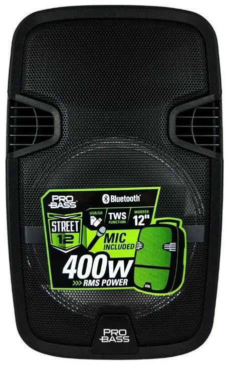 Caixa de Som Amplificada Probass Street12 400W - Caixa de Som Bluetooth ...