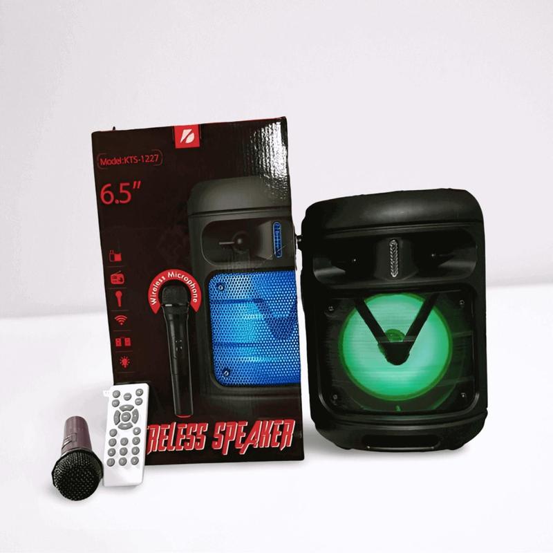 Caixa de Som Bluetooth Potente Amplificada Com Microfone Sem Fio ...
