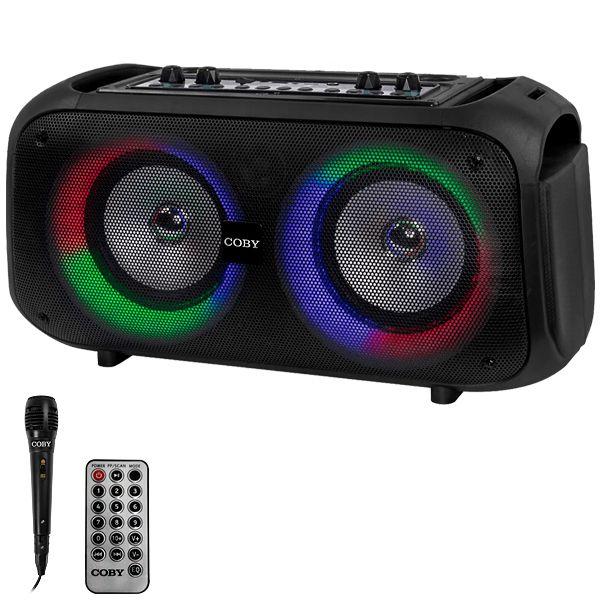 Caixa de Som Coby CY3362-260 6.000 Watts P.M.P.O com Bluetooth e USB ...