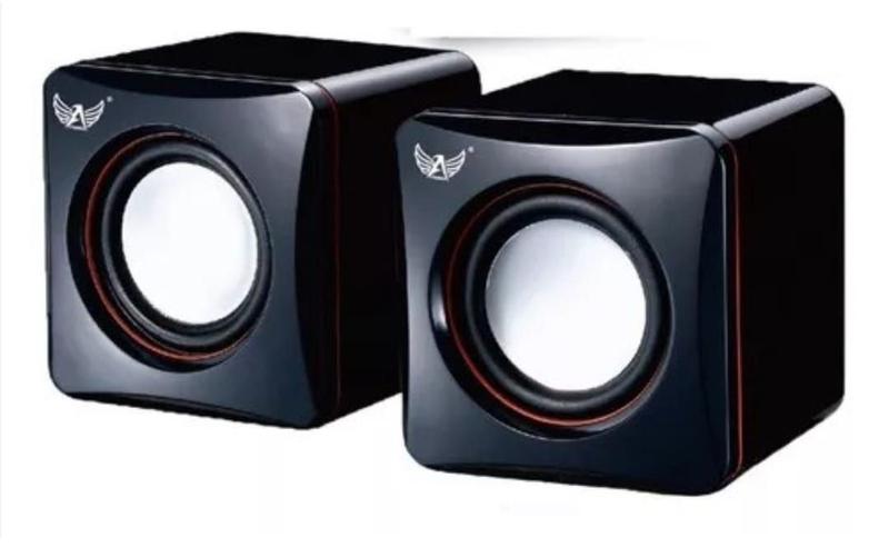 Caixa De Som De Computador Notebook PC 5w Caixinha USB 2.0 saida P2 ...