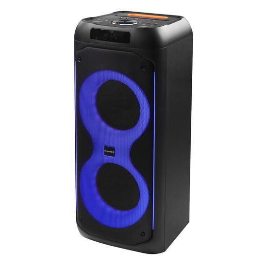 Caixa de Som Ecopower EP-S602 - USB/SD - Bluetooth - 80W - com Microfone - 2X 6.5" - Preto ...