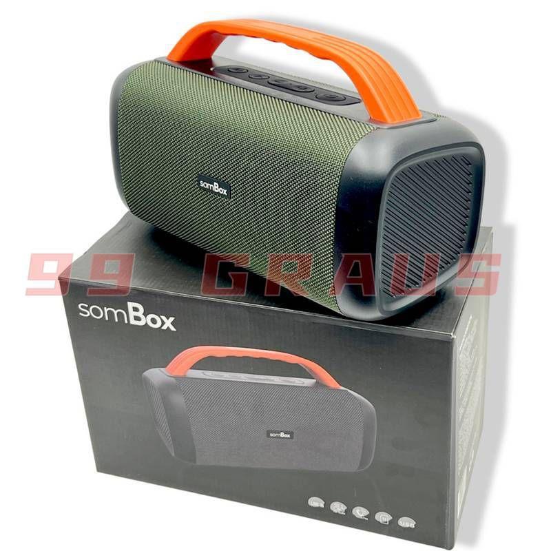 Caixa De Som Grande 100W Com Qualidade Grave Excelente Bateria 7200mah SomBox D-X608 - Caixas de ...