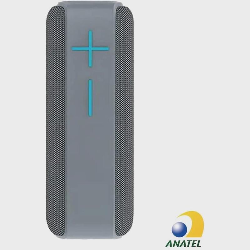 Caixa de Som Kimaster K450 10W RMS Cinza - Caixa de Som Bluetooth / Portátil - Magazine Luiza