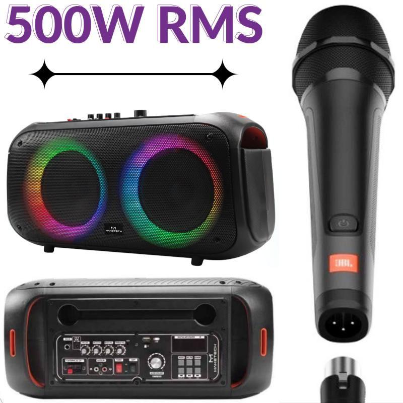 Caixa de Som Maketech BTS-500 Bluetooth 500W + Mic JBL - Caixas de Som - Magazine Luiza