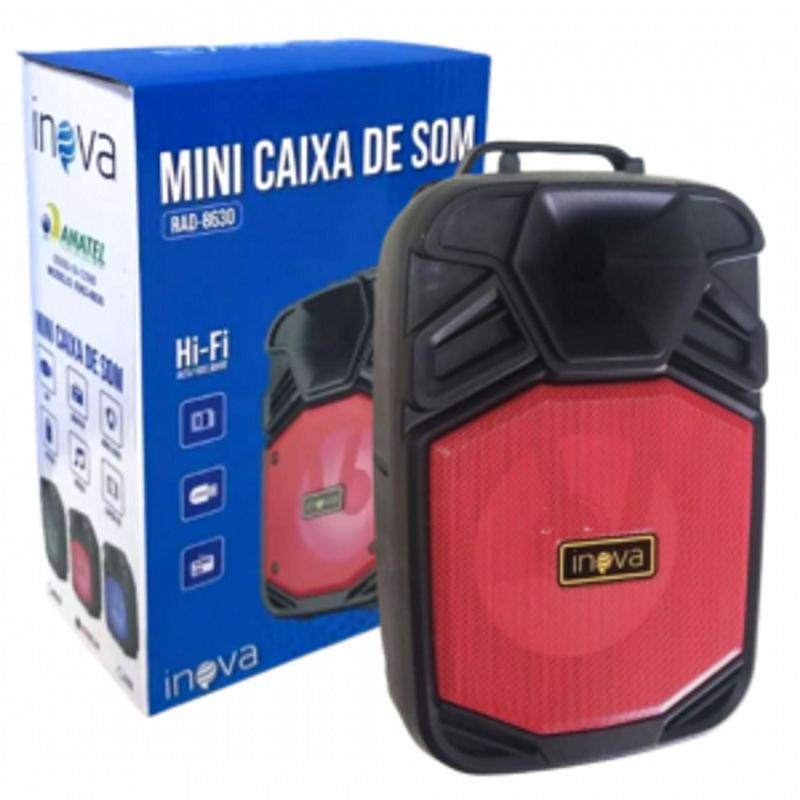Caixa de som portátil sem fio com entrada p microfone, bluetooth, cart ...