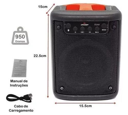 Caixa De Som Rgb Led Bluetooth Kts-1580 Portátil 3 wireless - Online - Caixa de Som Bluetooth ...