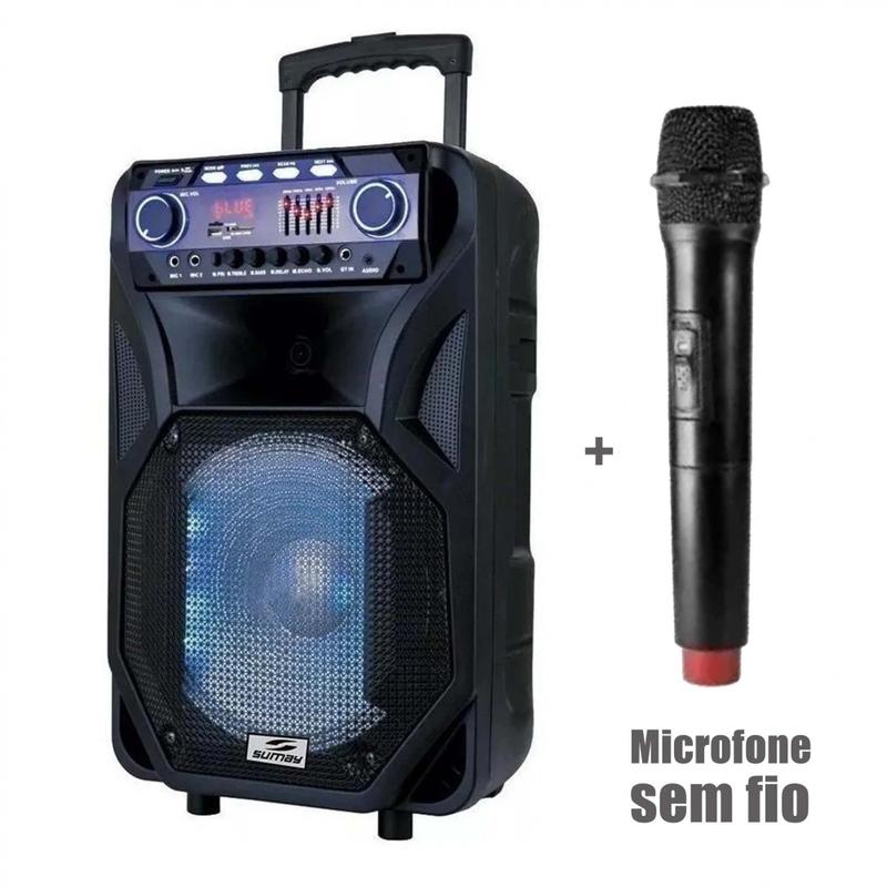 Caixa De Som Sumay Thunder Black 800bt 4000 RMS - Caixa de Som ...