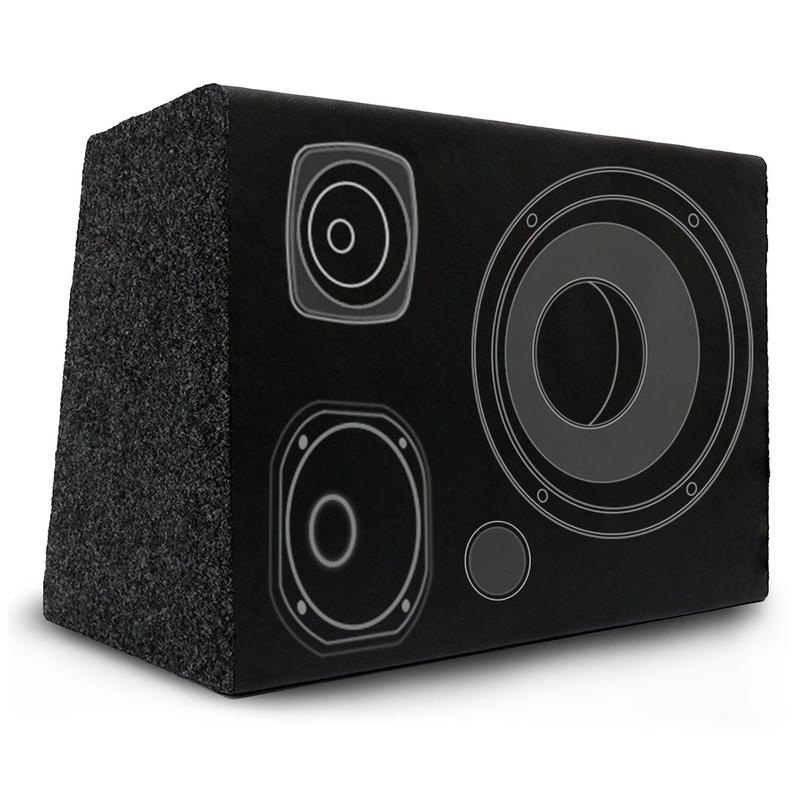 Caixa de Som Trio Dutada Shutt 1 Alto Falante de 8 Polegadas + 1 Corneta + 1 Tweeter - Caixas de ...