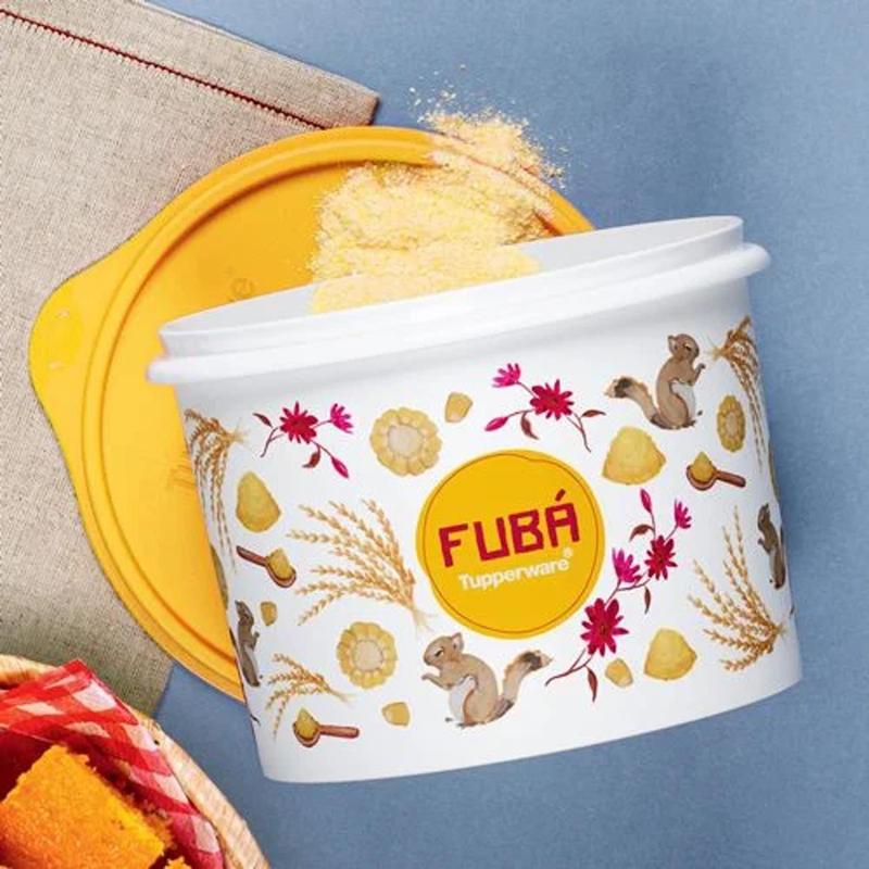Caixa Fubá Floral 1,2Kg - TUPPERWARE - Caixa Organizadora - Magazine Luiza