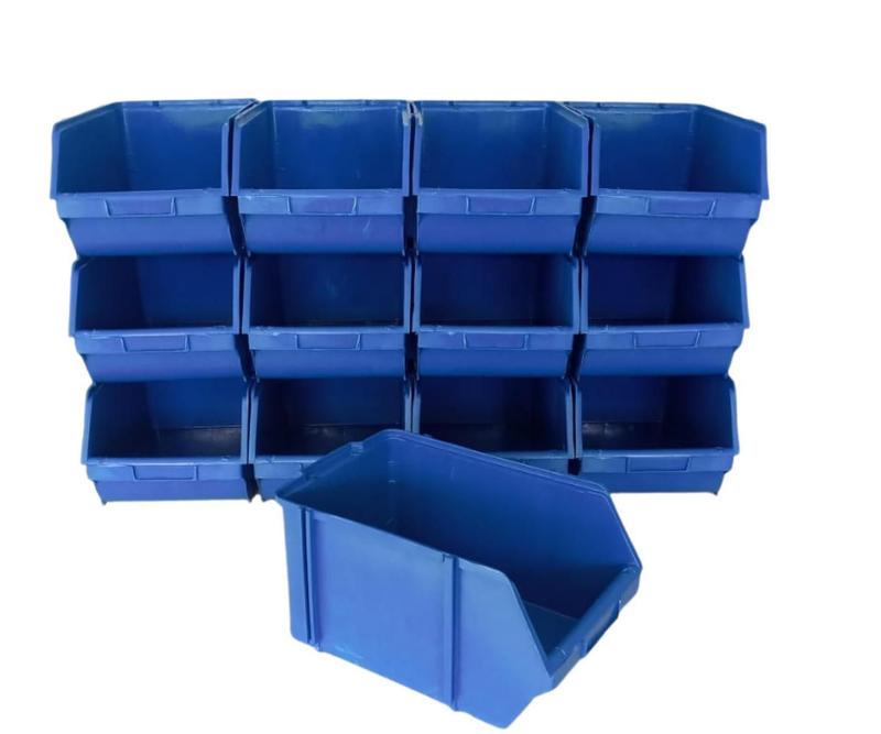 Caixa Gaveta Plastica Bin Azul Empilhavel Num 7 - Impacto Pontual ...