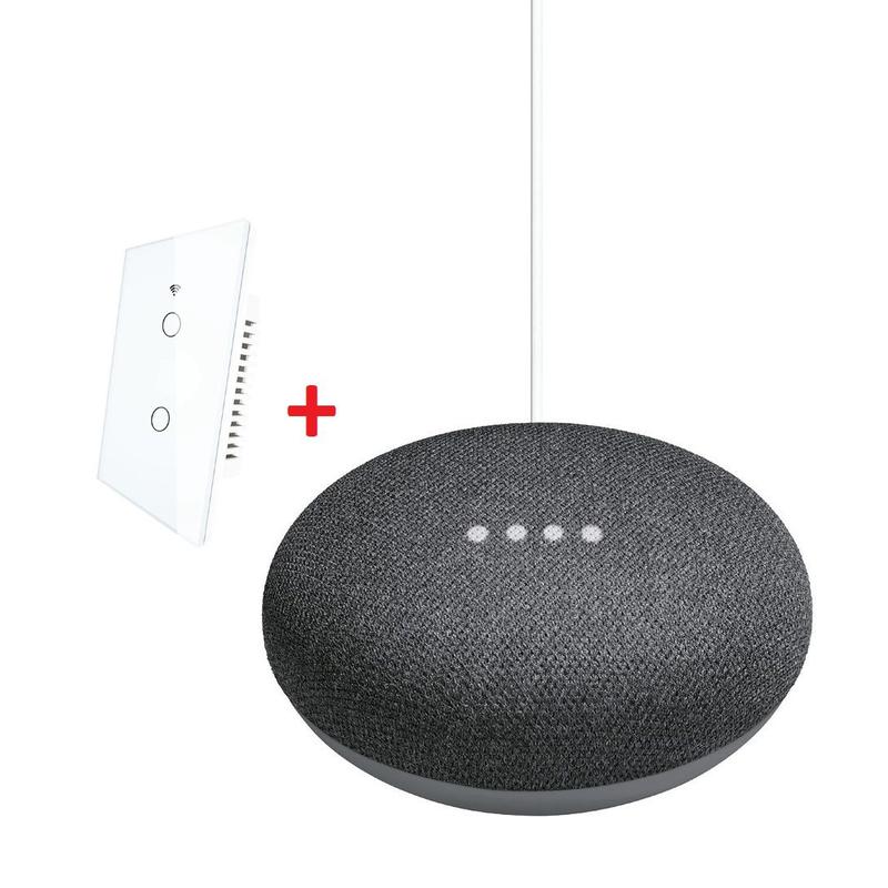 Caixa inteligente Nest Mini + Interruptor Smart 2 Comandos Smart Life ...