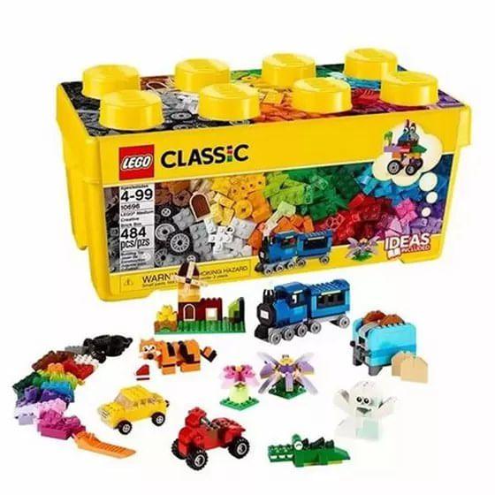 Caixa Média de Peãas Criativas - Lego - Brinquedos de Montar e ...